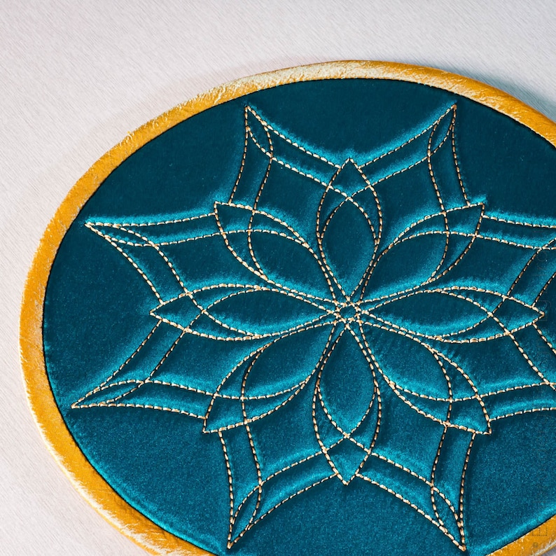 186.8mm | 7.35” | Circle Machine Embroidery Design - Etsy