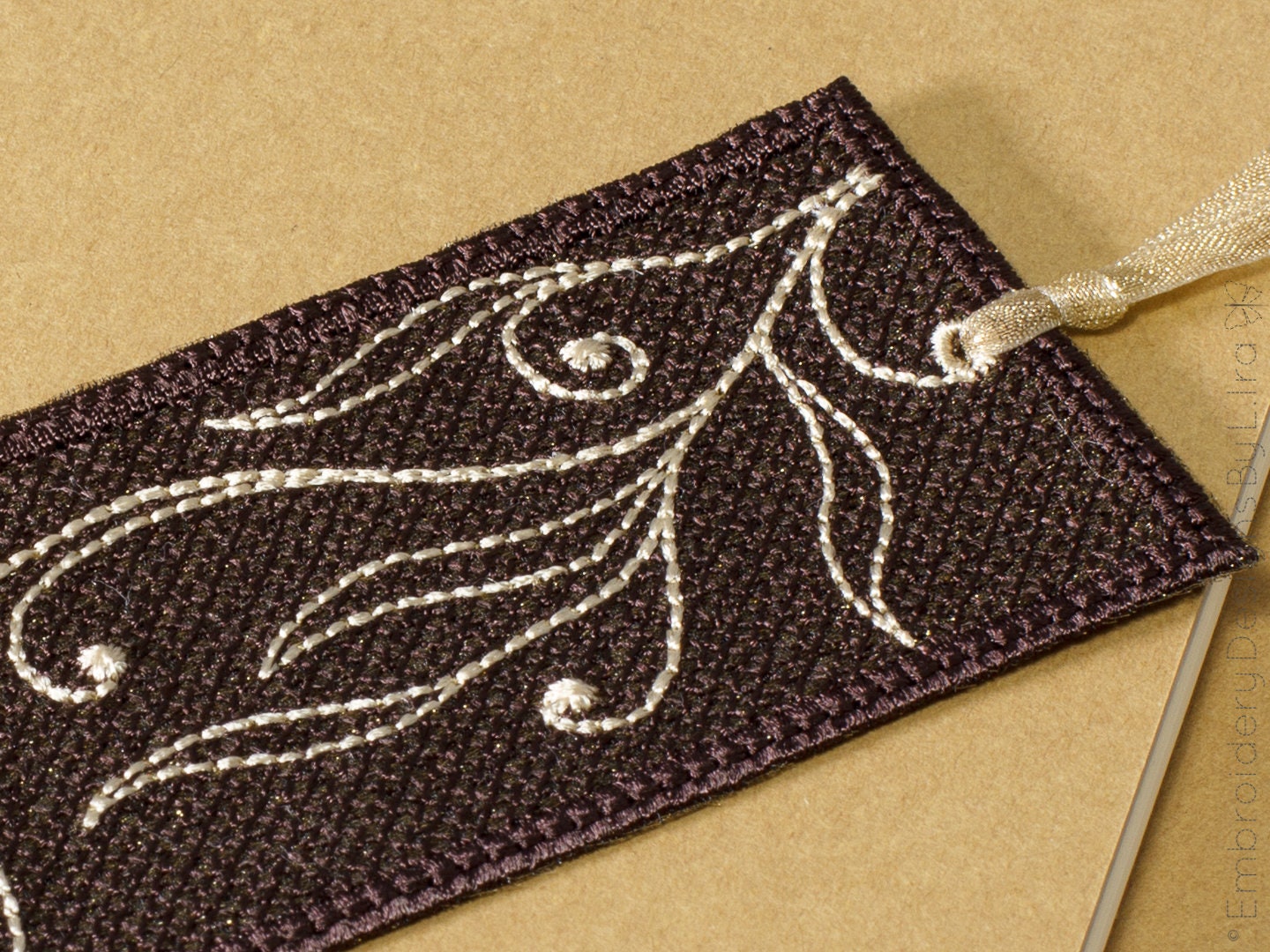 Bookmark Machine Embroidery Design - Etsy