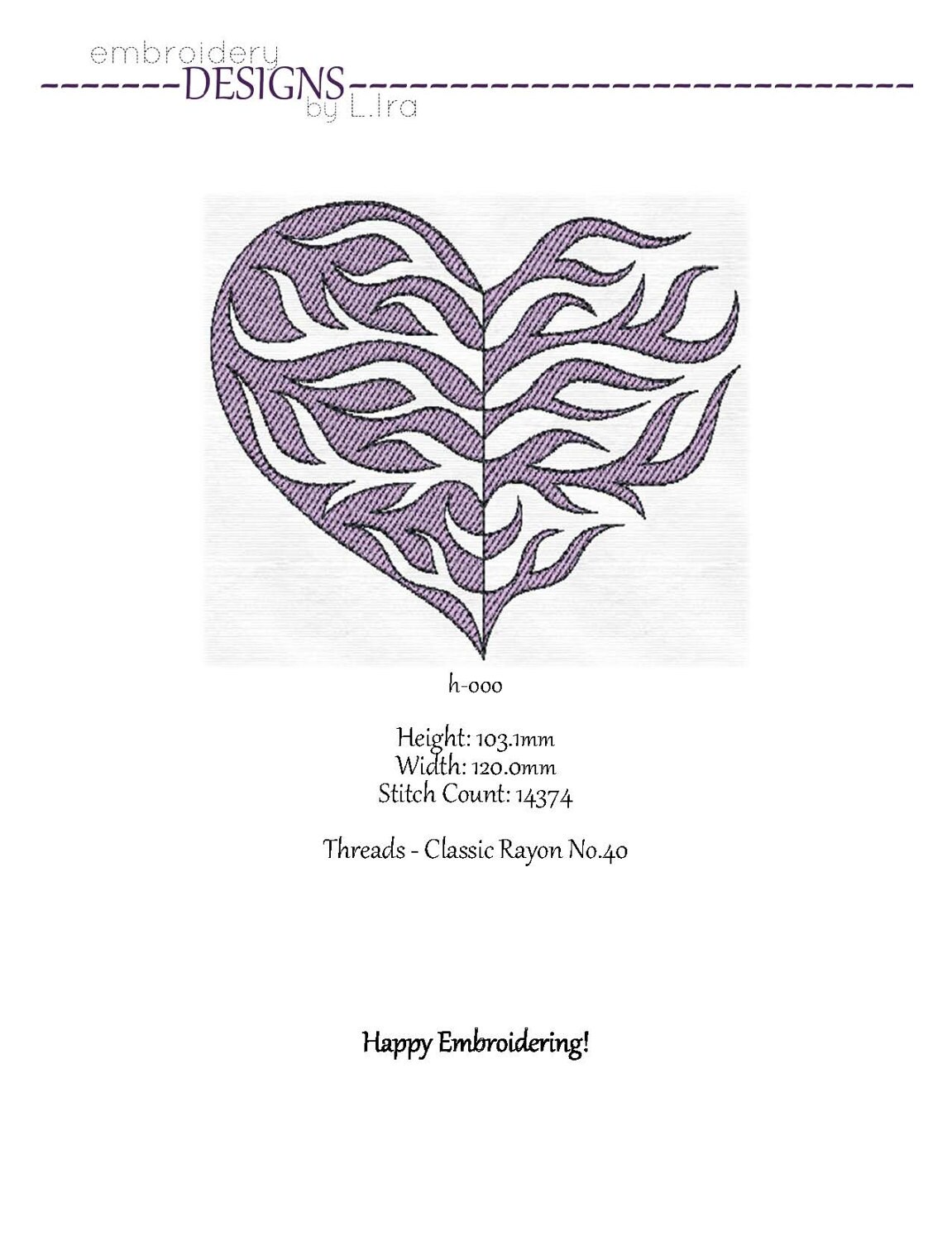 Heart Embroidery Design | Machine Embroidery Designs - Etsy