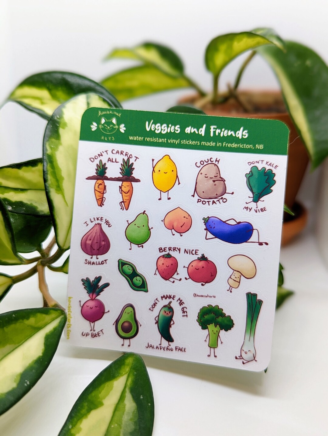 Veggies and Friends Sticker Sheets - Etsy