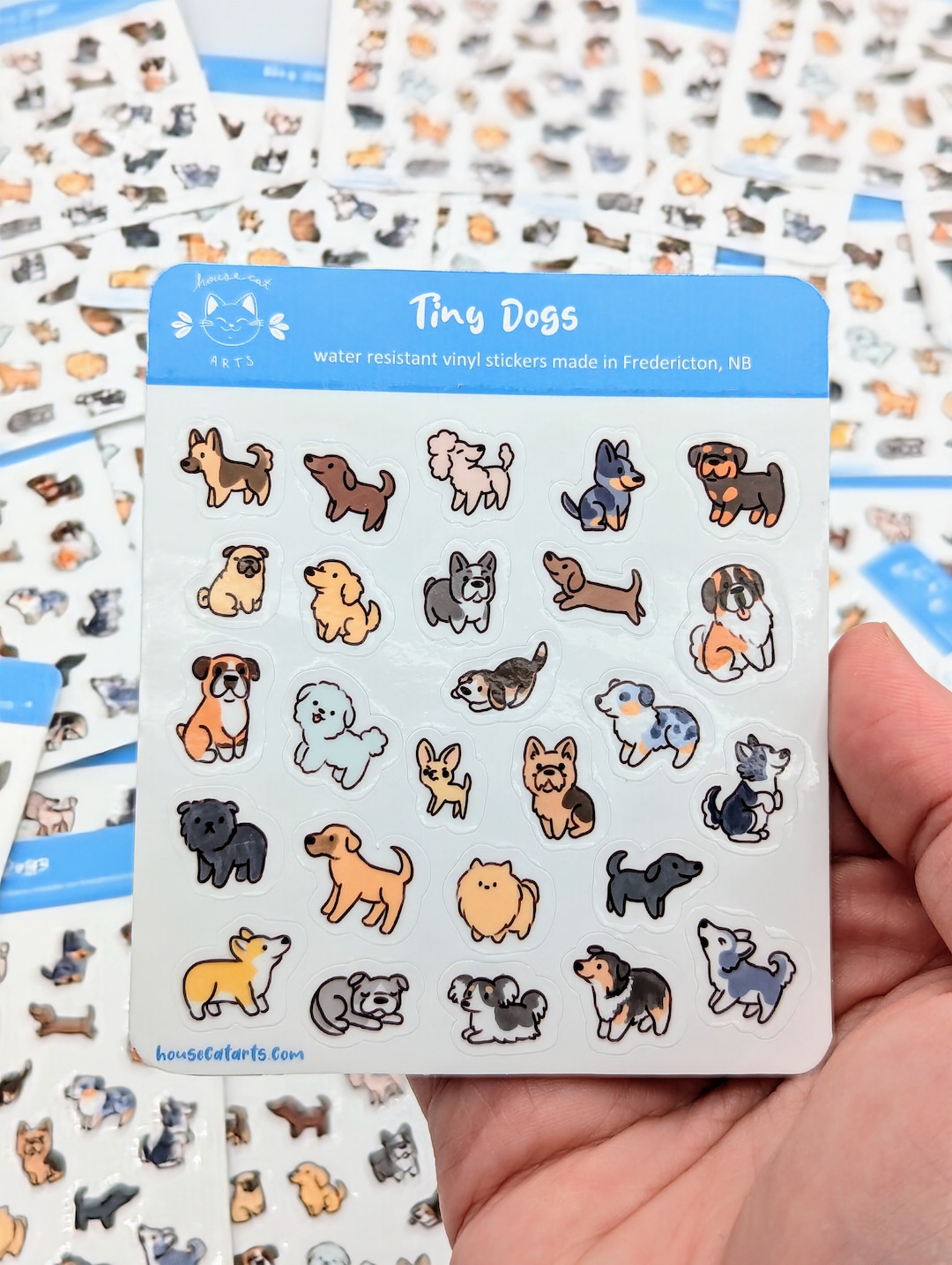 Tiny Dogs Sticker Sheet - Etsy