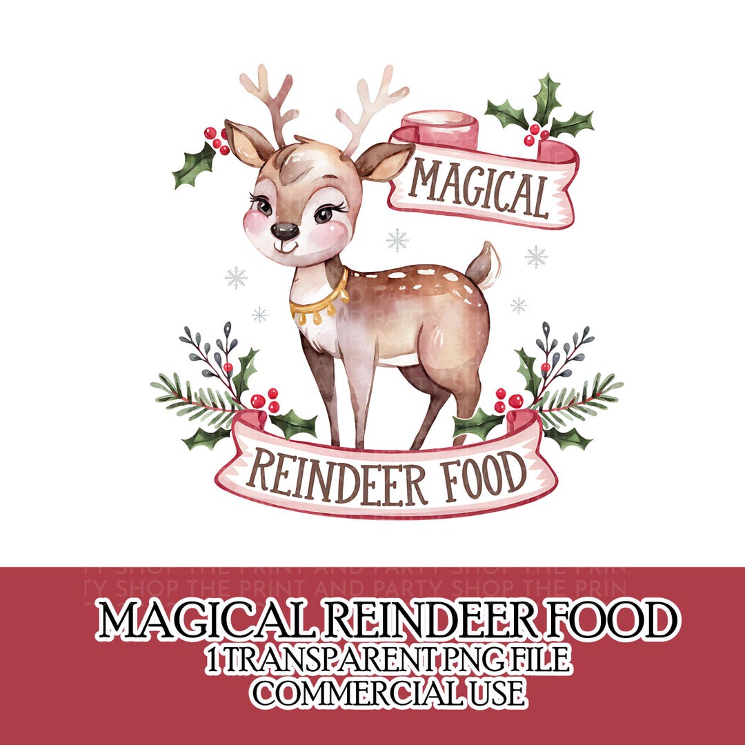 Magical Reindeer Food PNG Clipart File Make Your Own Reindeer Food ...