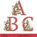 Reindeer Christmas Alphabet PNG, Festive Deer Clipart (digital Download ...
