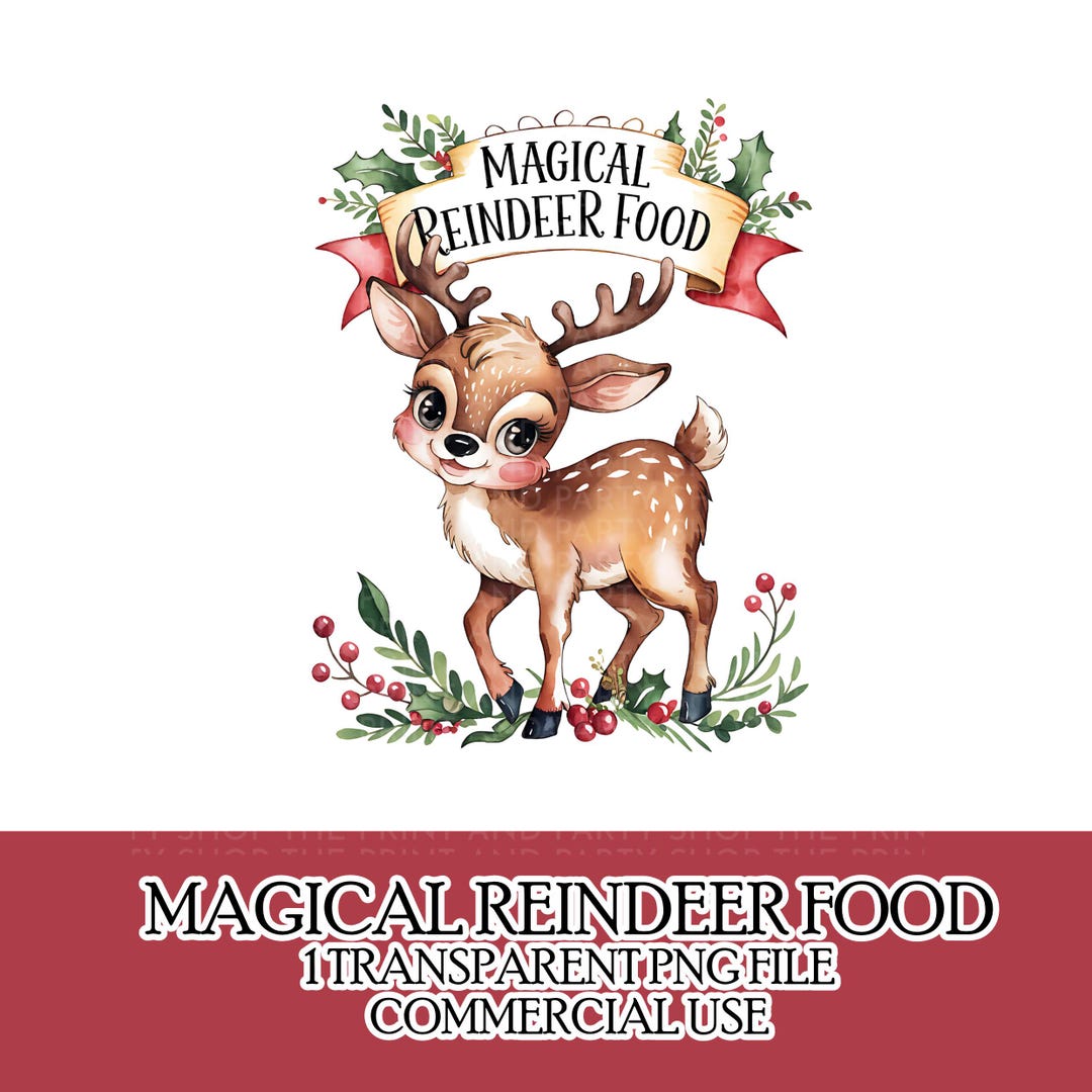 Magical Reindeer Food Image Clipart File Make Your Own Reindeer Food ...