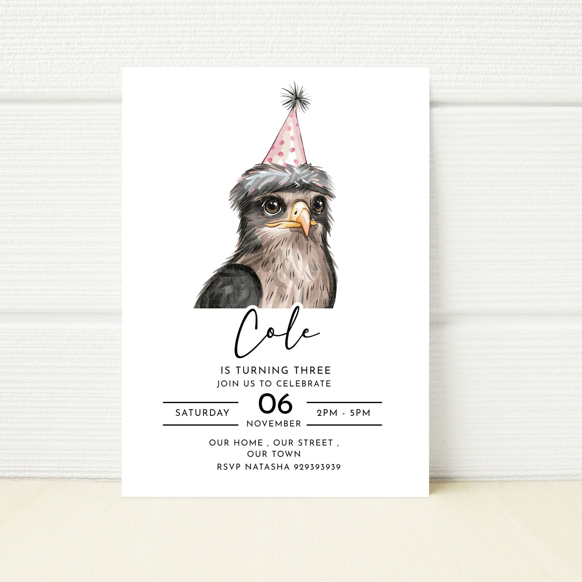Eagle Birthday Party Invitation, Editable Template (digital Download ...