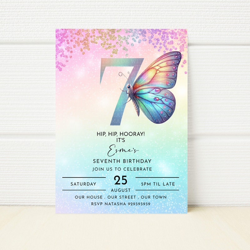 Butterfly Invitation - Etsy