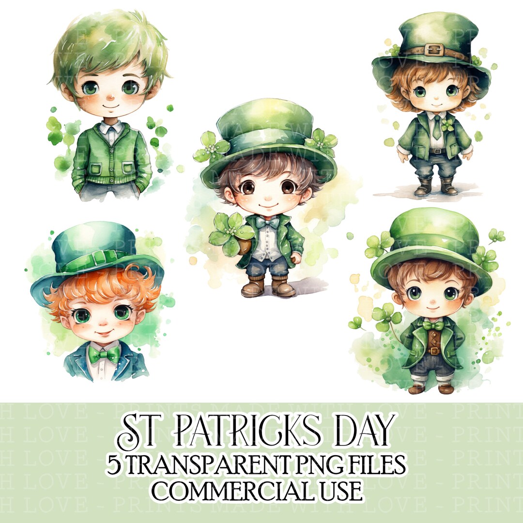 St Patrick's Day Clipart Luck of the Irish Leprechaun Clover ...