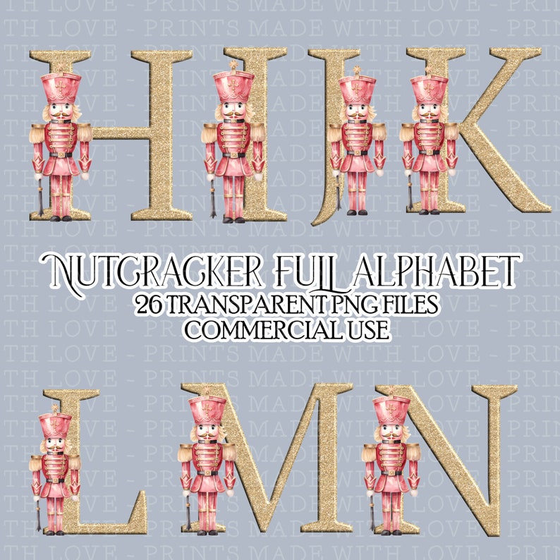 Christmas Alphabet Nutcracker Alpha Festive Card Making Designs Badge ...