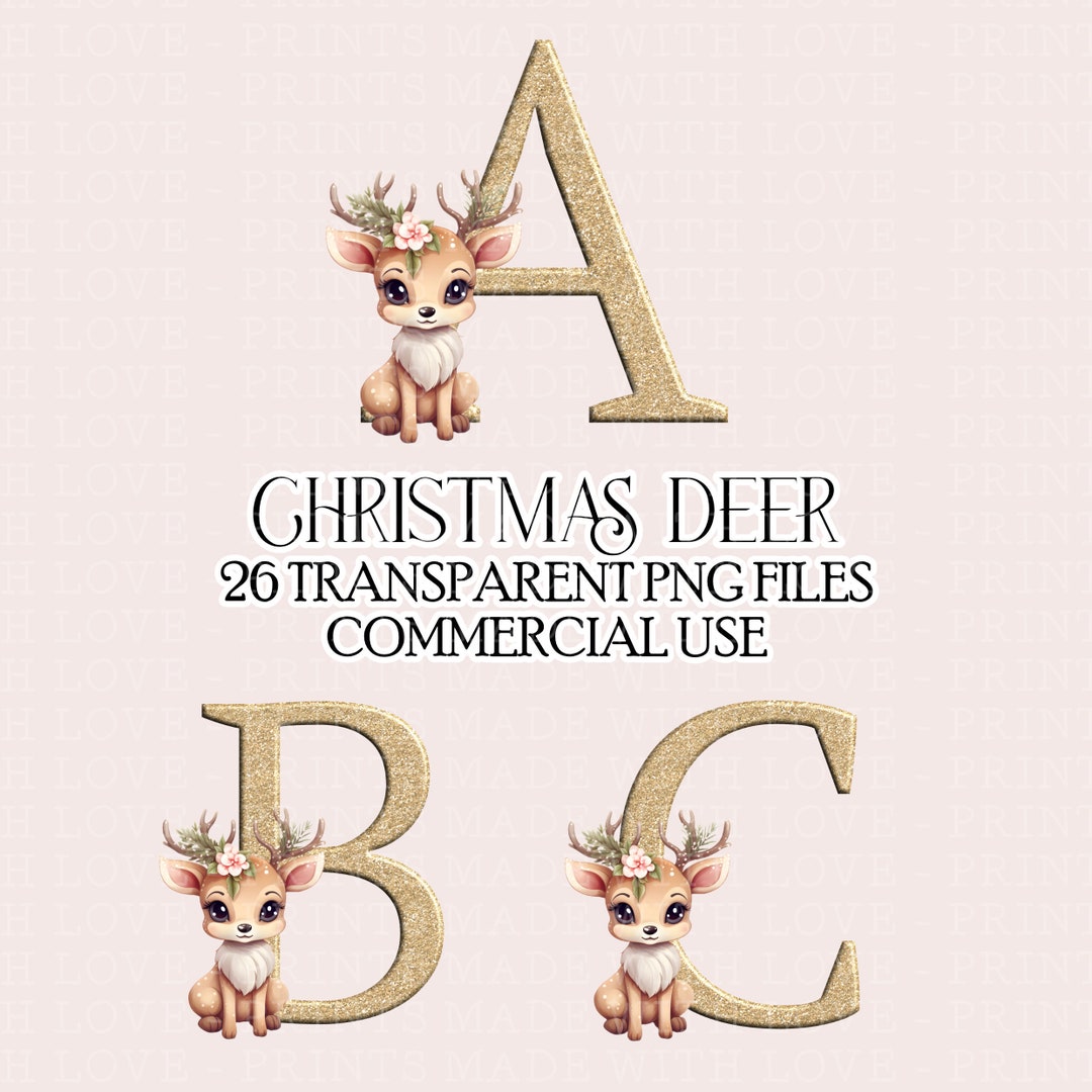 Cute Girl Reindeer Christmas Festive Card Making Designs Badge Making ...