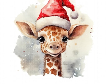 28 Watercolor Cute Baby Giraffe Clipart Baby Giraffe PNG - Etsy
