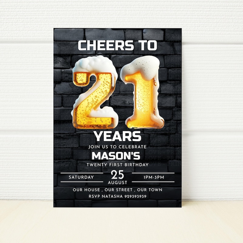 Men Birthday Invite - Etsy