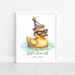 Editable Custom Duck Birthday Party Table 10 X 8 Digital Signs ...
