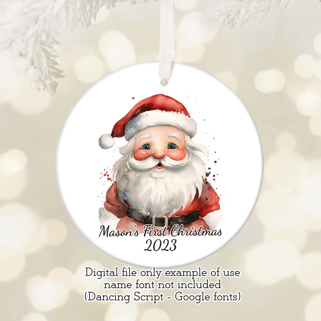 Santa Claus Watercolour Effect Clipart PNG File Father Christmas ...