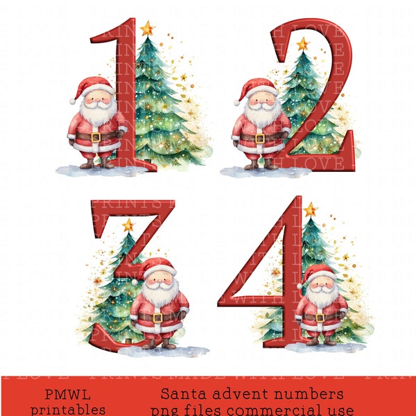 Advent Numbers - Etsy