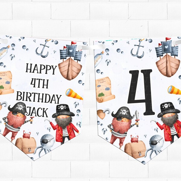 Pirate Bunting - Etsy UK