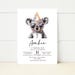 Koala Birthday Invitation Forest Woodland Camping Outback Editable ...