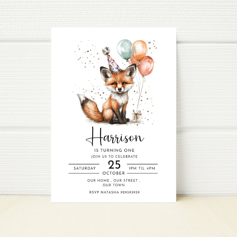 Fox Birthday Party - Etsy