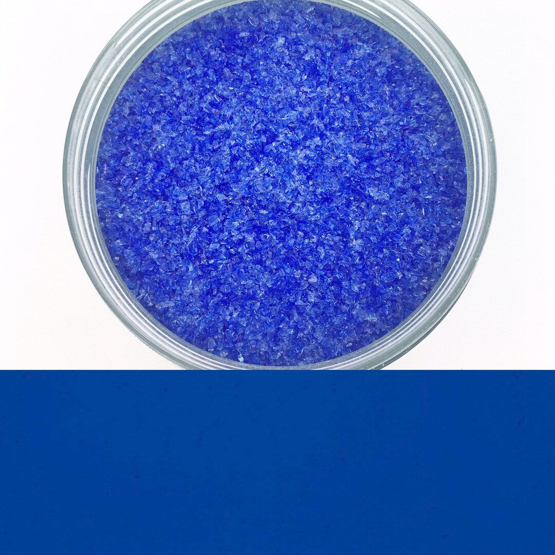 Deep Royal Blue Cobalt Fine Frit Transparent Fused Fusing - Etsy