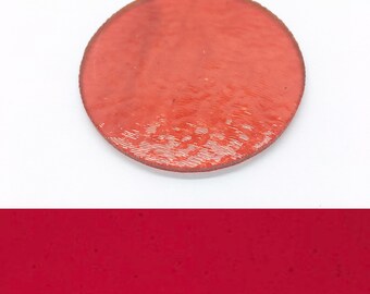 Red Fused Glass - Etsy