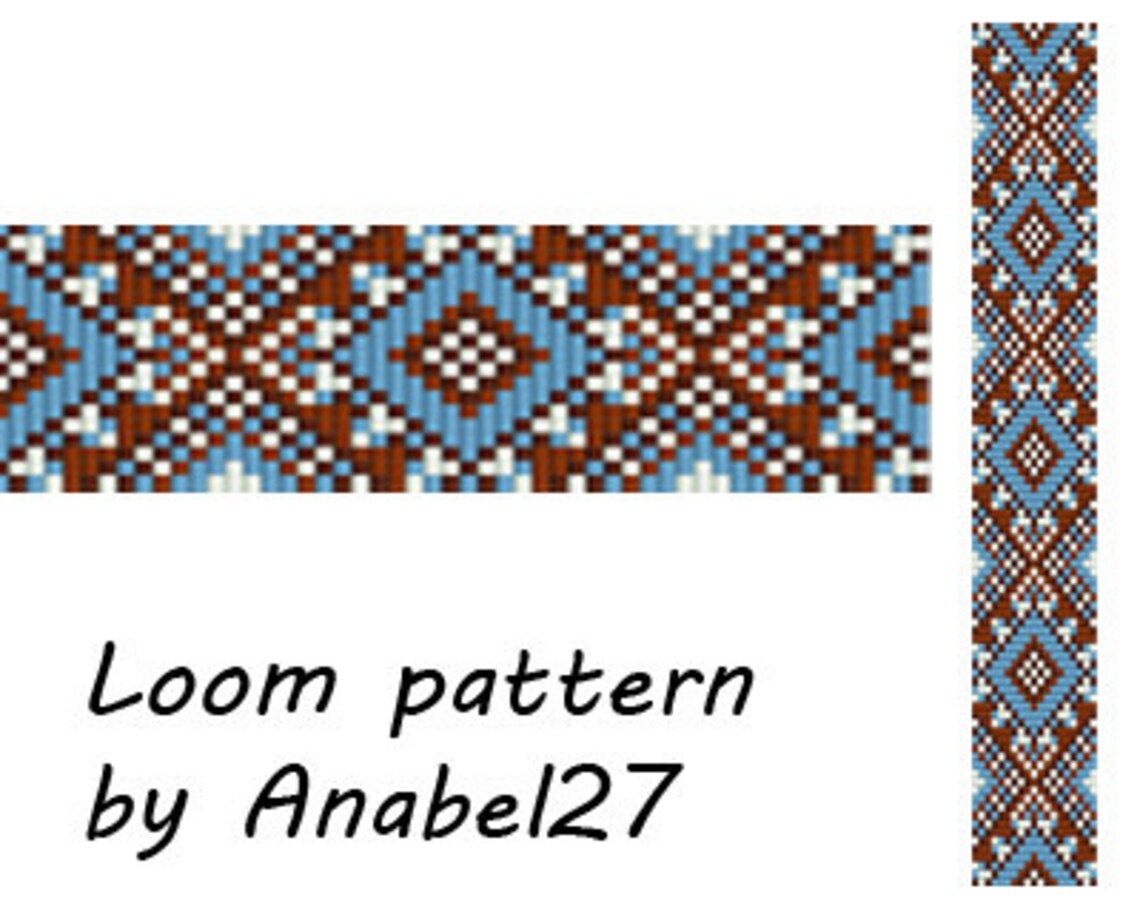 Bead loom pattern Square stitch pattern 101 Beading patterns | Etsy