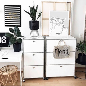 LUCEA Jamaica Map Poster Black White Hometown City Print Modern Home ...