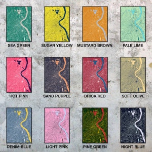 OLONGAPO Philippines Map Poster Color Hometown City Print Modern Home ...