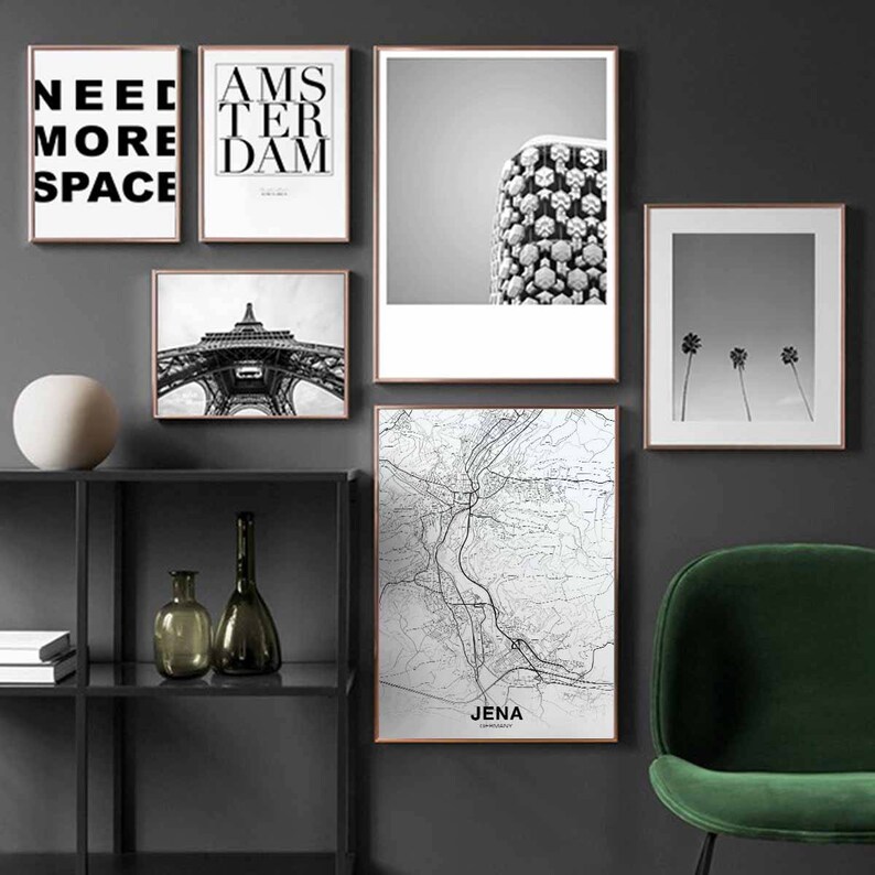 JENA Germany Map Poster Hometown City Print Modern Home Decor | Etsy