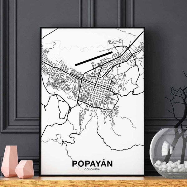 Custom Map of Colombia - Etsy