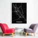 TRADATE Italy Map Poster Black White Hometown City Print - Etsy