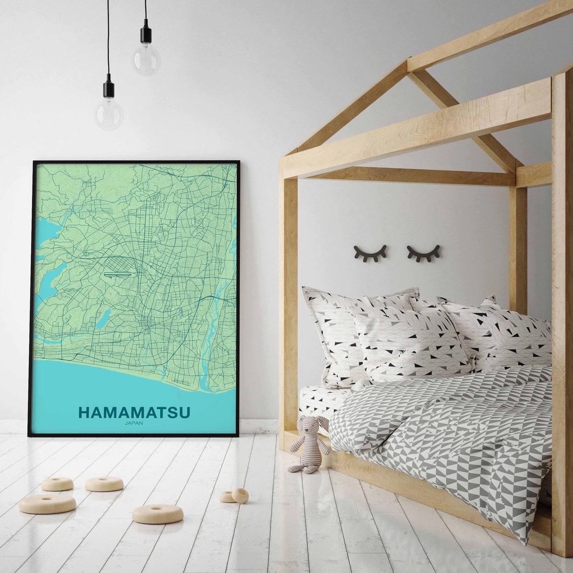 HAMAMATSU Japan Poster Color Hometown City Print Modern Home Decor ...
