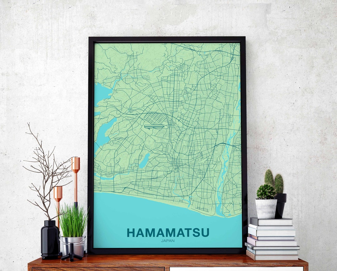 HAMAMATSU Japan Poster Color Hometown City Print Modern Home Decor ...