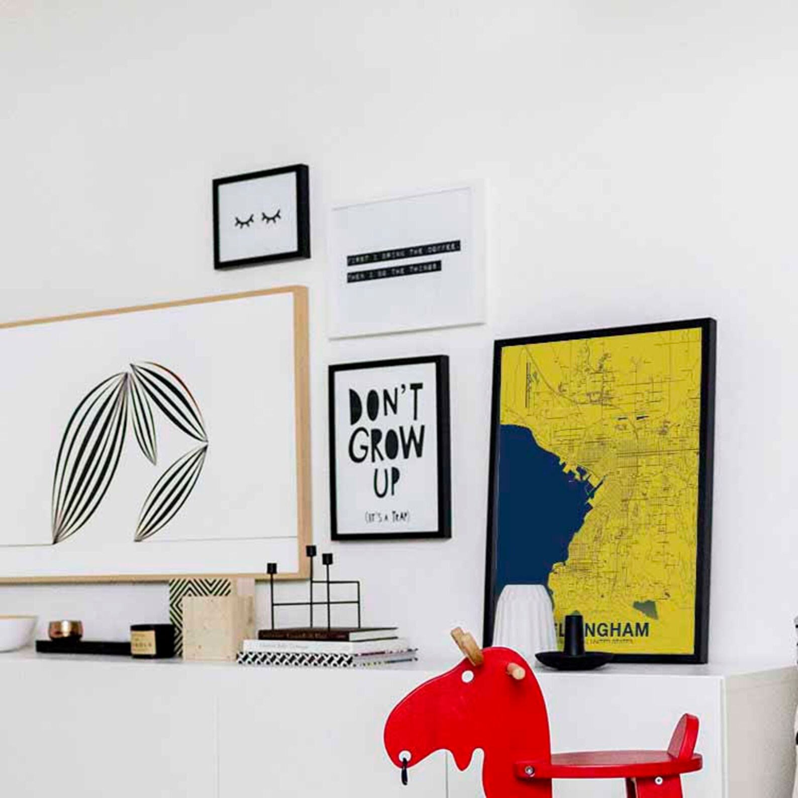 BELLINGHAM Washington WA US Map Poster Color Hometown City - Etsy