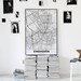 EINDHOVEN NETHERLANDS Map Poster Hometown City Print Modern Home Decor ...