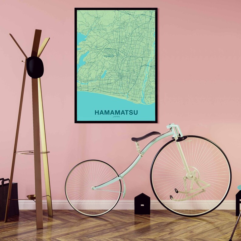 HAMAMATSU Japan Poster Color Hometown City Print Modern Home Decor ...