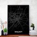 SIALKOT Pakistan Map Poster Hometown City Print Modern Home - Etsy