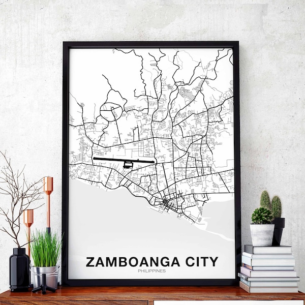 Filipino Zamboanga Art Philippines Map - Etsy