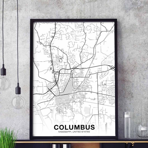 Ms Map Print - Etsy