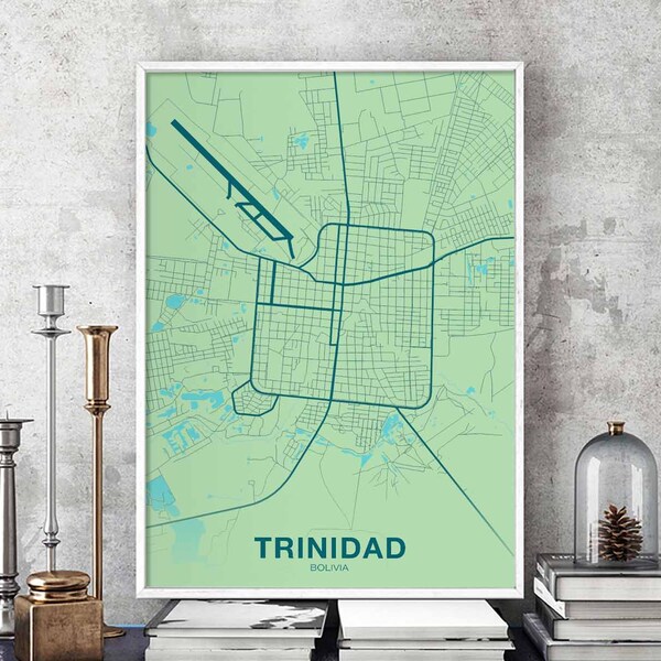Trinidad Map Poster - Etsy