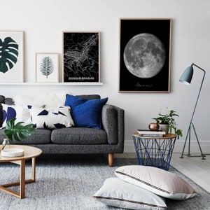 DOSQUEBRADAS Colombia Map Poster Black White Hometown City Print Modern ...