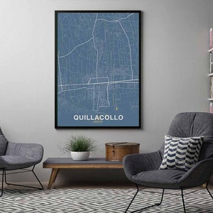 QUILLACOLLO Bolivia Poster Color Hometown City Print Modern Home Decor ...