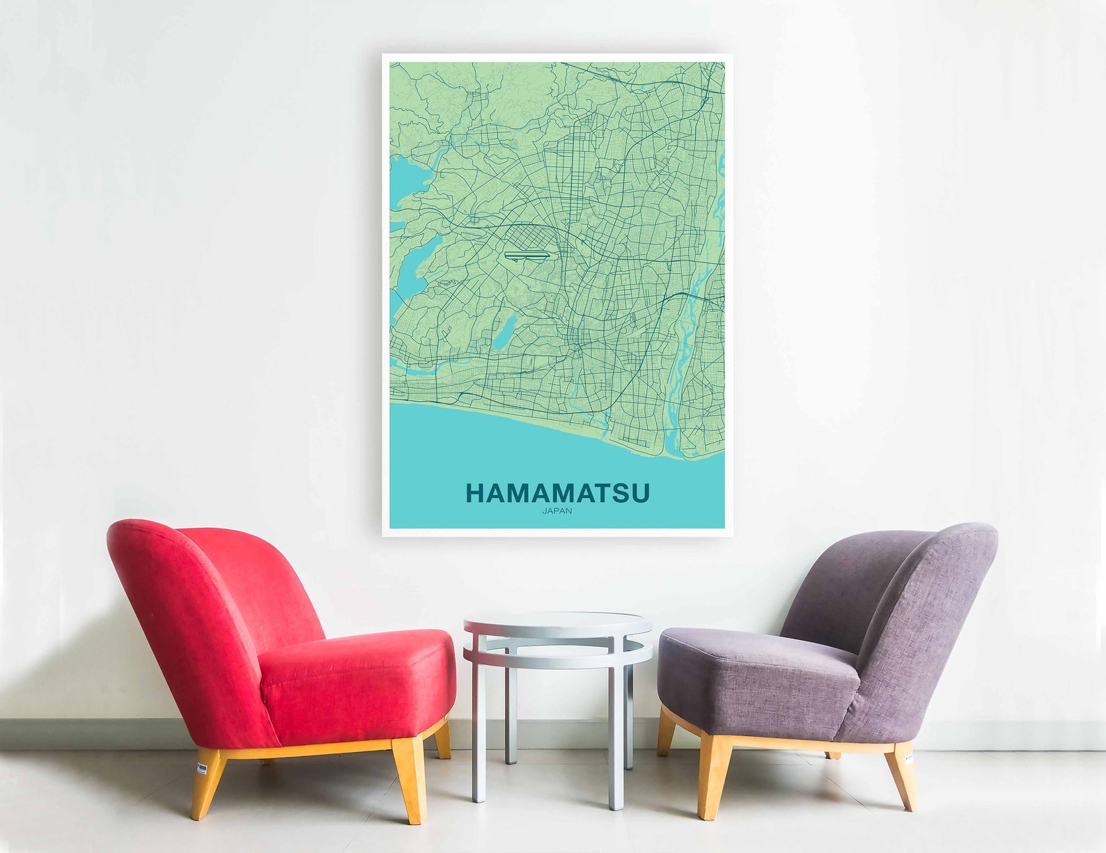 HAMAMATSU Japan Poster Color Hometown City Print Modern Home Decor ...