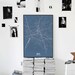 BO Sierra Leone Map Poster Color Hometown City Print Modern Home Decor ...