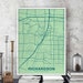 RICHARDSON Texas TX USA Map Poster Color Hometown City Print Modern ...