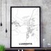 LUANSHYA Zambia Map Poster Black White Hometown City Print | Etsy