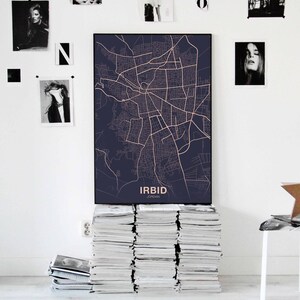 IRBID Jordan Poster Color Hometown City Print Modern Home Decor Office ...
