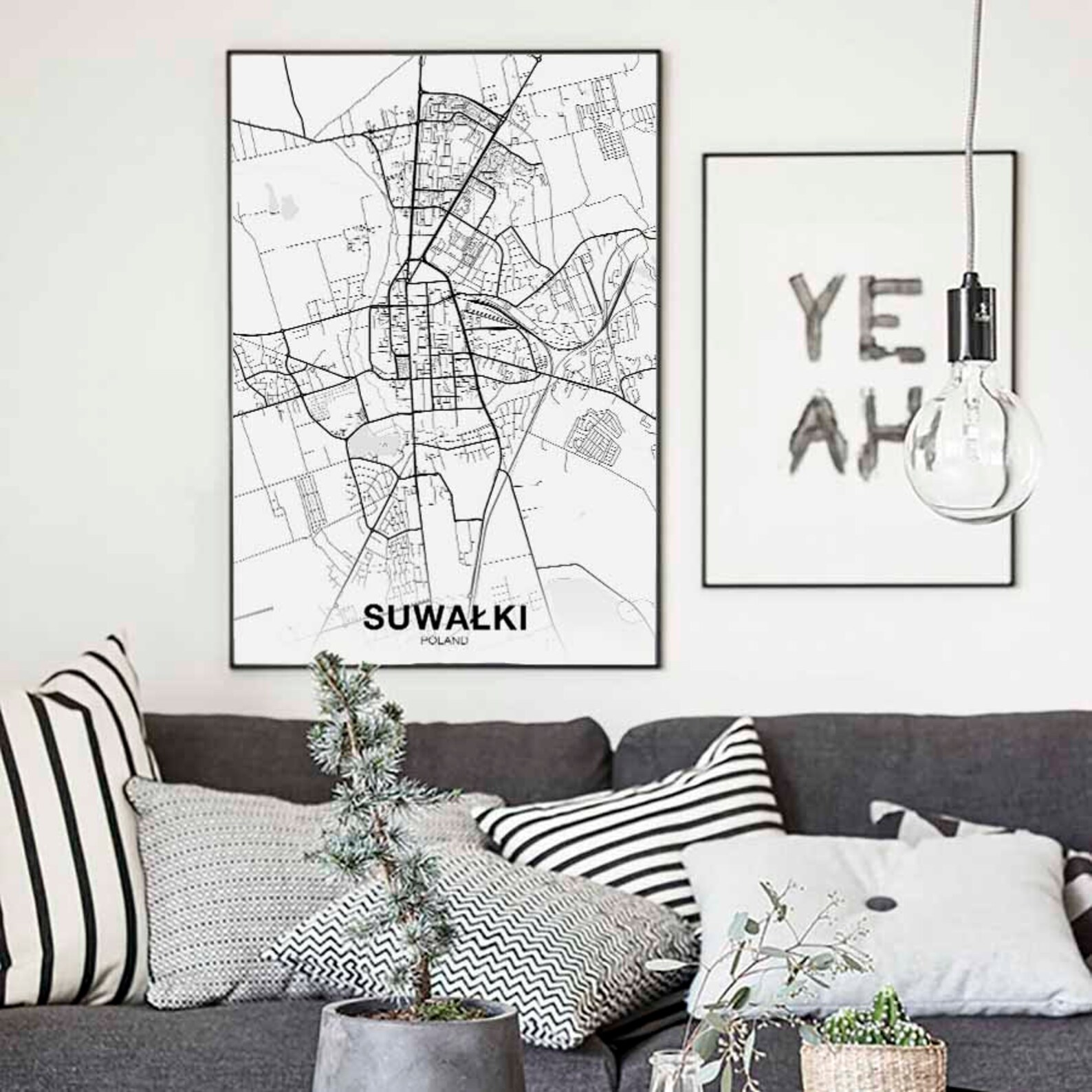 SUWAŁKI Suwalki Poland Map Poster Hometown City Print Modern - Etsy