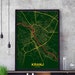 KRANJ Slovenia Map Poster Color Hometown City Print Modern Home Decor ...