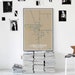 LONG GROVE Iowa IA Map Poster Black White Hometown City Print Modern ...