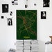 KRANJ Slovenia Map Poster Color Hometown City Print Modern Home Decor ...