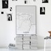 LUCEA Jamaica Map Poster Black White Hometown City Print Modern Home ...